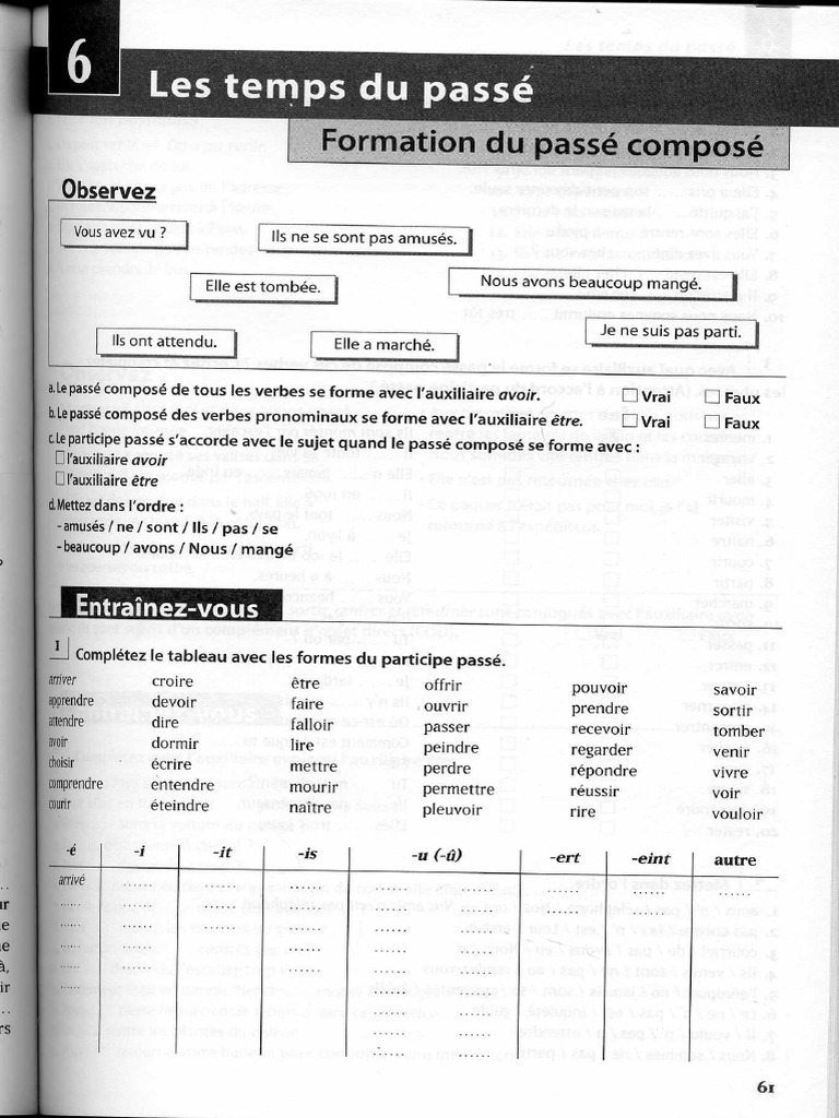 Les Temps Du Passé PDF | PDF