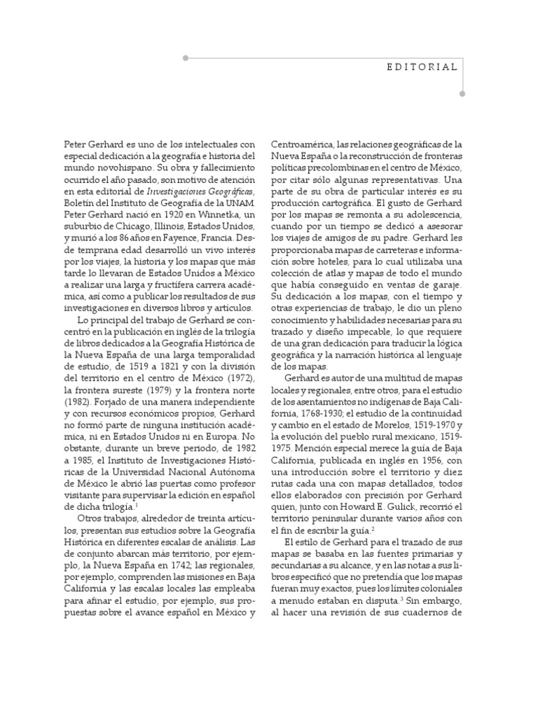 Peter Gerhard PDF | PDF | Mapa | México
