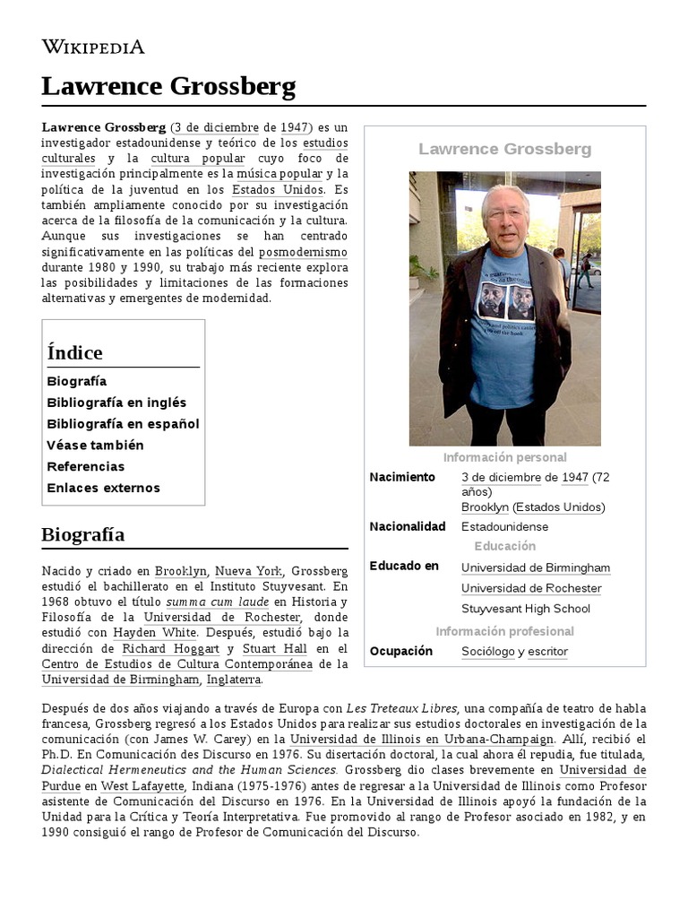 Lawrence Grossberg | PDF | Escuelas