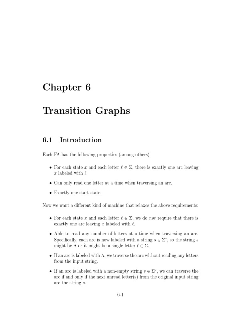 Transition Graphs | PDF | Formalism (Deductive) | Theory Of Computation