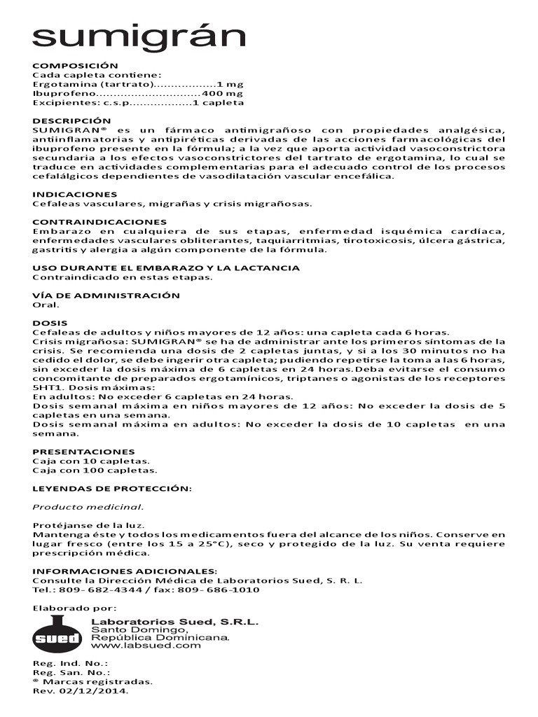 Sumigran Inserto WEB 2014 | PDF | Relaciones personales, crianza y ...