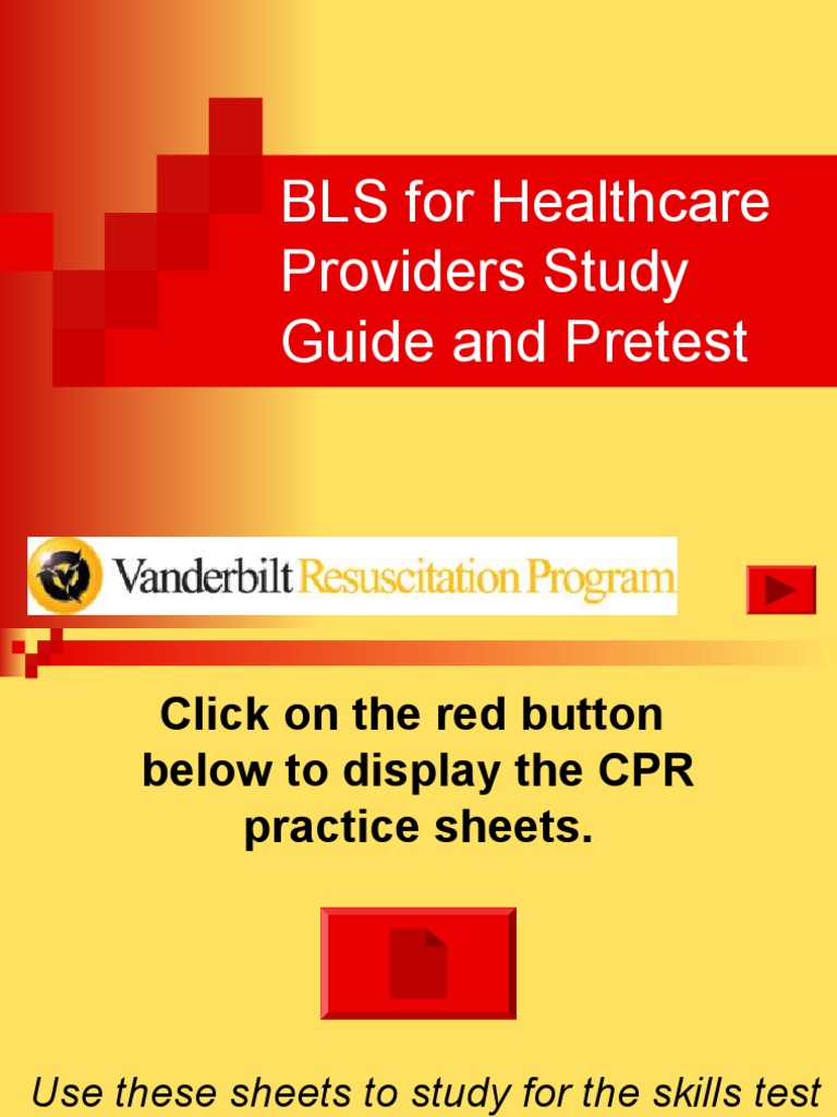 BLS Study Guide and Pretest | Download Free PDF | Cardiopulmonary ...