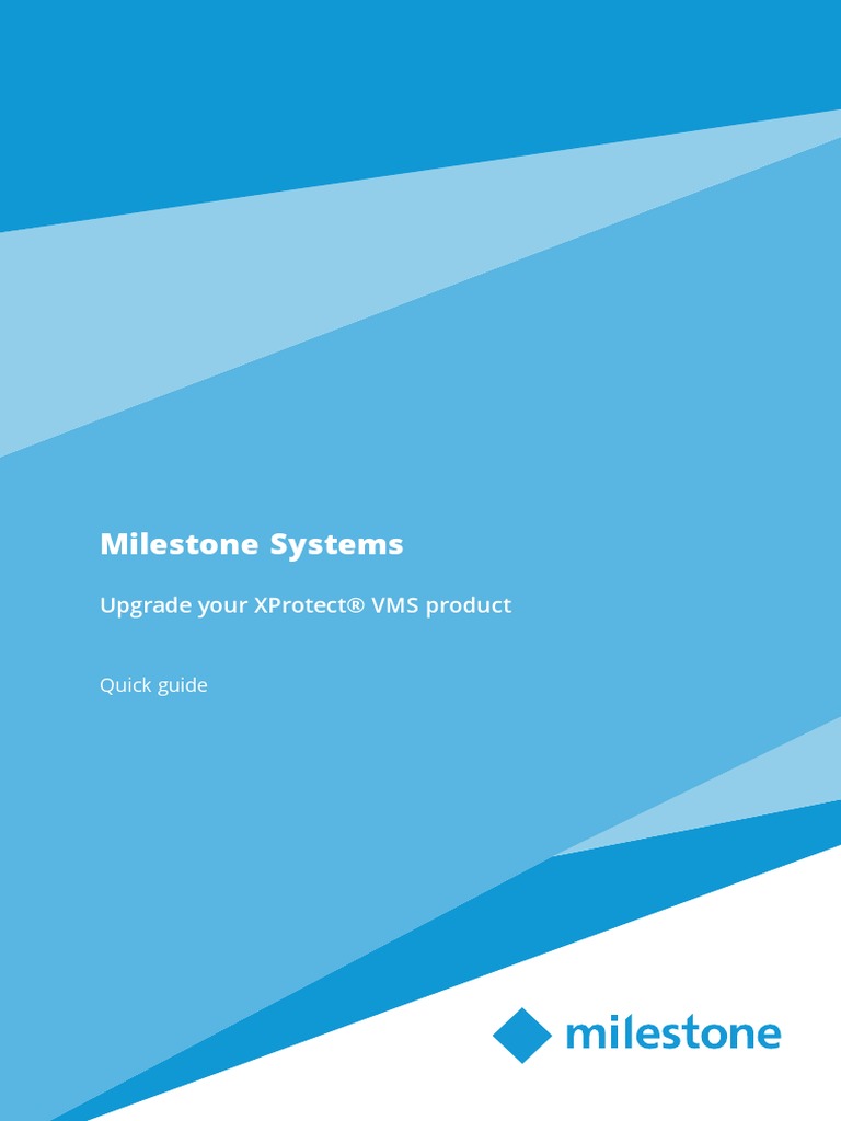 Milestone Systems: Upgrade Your Xprotect® Vms Product | PDF ...