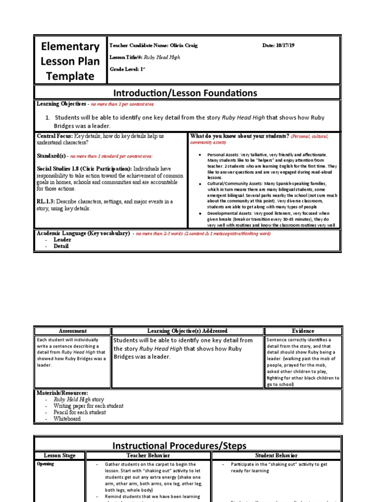 Ruby Bridges Lesson | PDF | Lesson Plan | Teachers