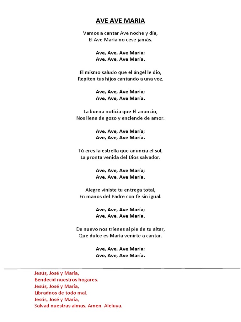 Ave Ave Maria | PDF