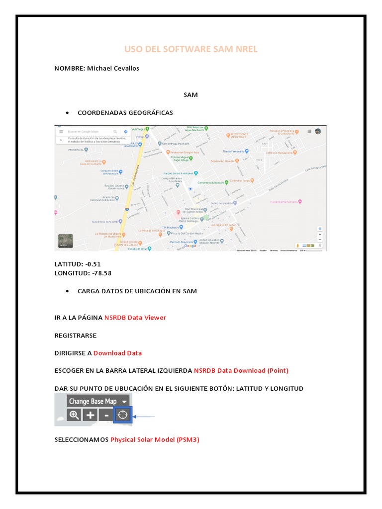 Guía de Uso del Software SAM NREL | PDF