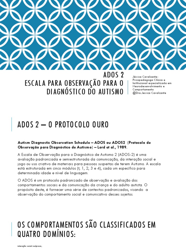 Ados 2 | PDF | Autismo | Espectro do autismo
