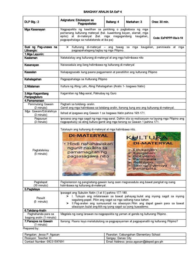 DLP # 2 EsP4 q3 | PDF