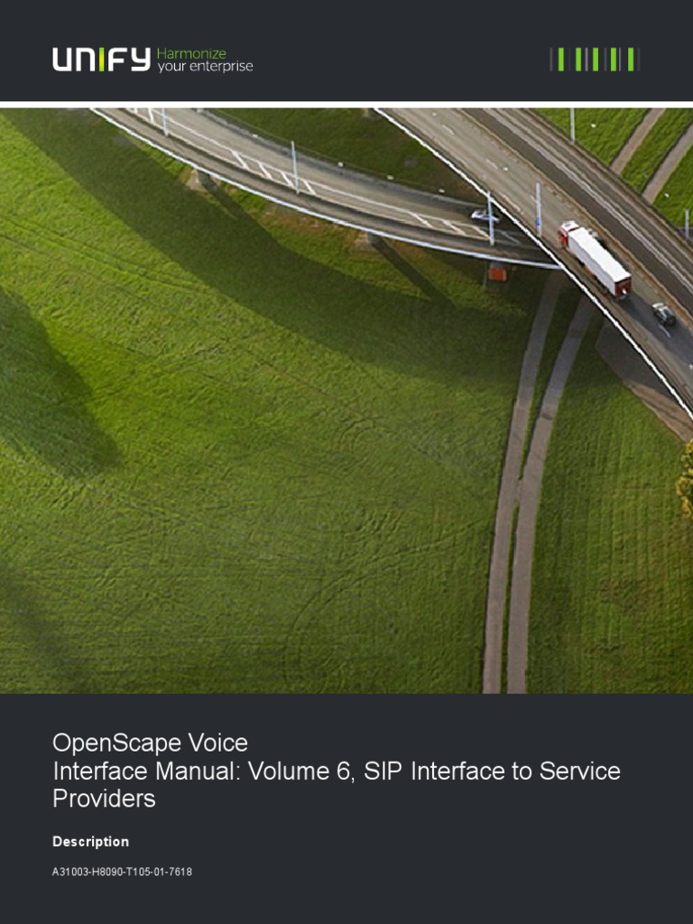 OpenScape Voice V9, SIP To SP Interface Manual | PDF | Session Initiation Protocol | Computer ...