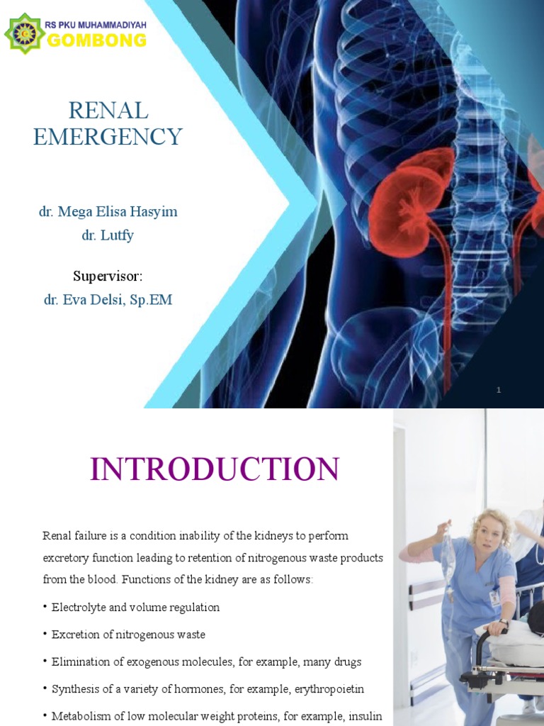 Renal Emergency Revisi | PDF | Chronic Kidney Disease | Renal Function