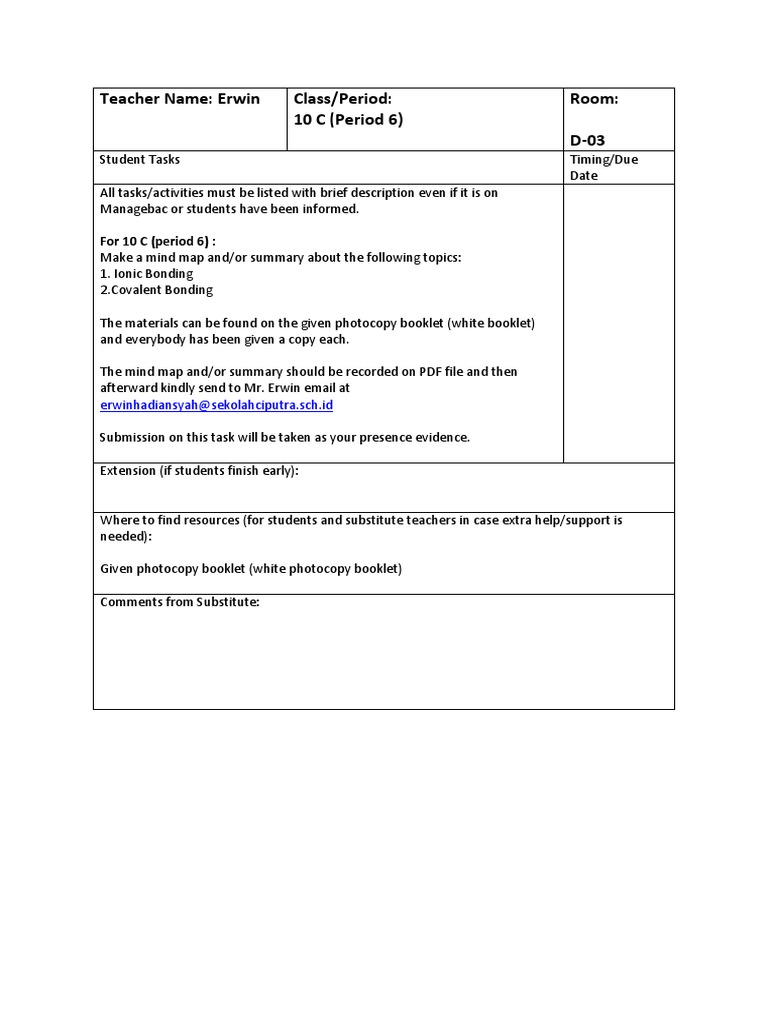 Task For 10 C Wed - 10 Oct Period 6 PDF | PDF
