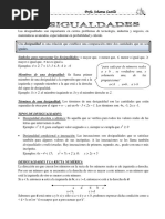 Algebra (Tema 10) Desigualdades e Intervalos | PDF | Desigualdad (Matemáticas) | Intervalo ...