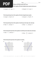 KUTA Graphing Lines in Slope-Intercept Form | PDF | Equations ...