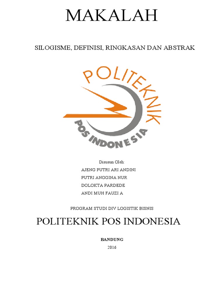 Silogisme, Definisi, Abstrak | PDF | Karier & Perkembangan | Seni & Disiplin Bahasa