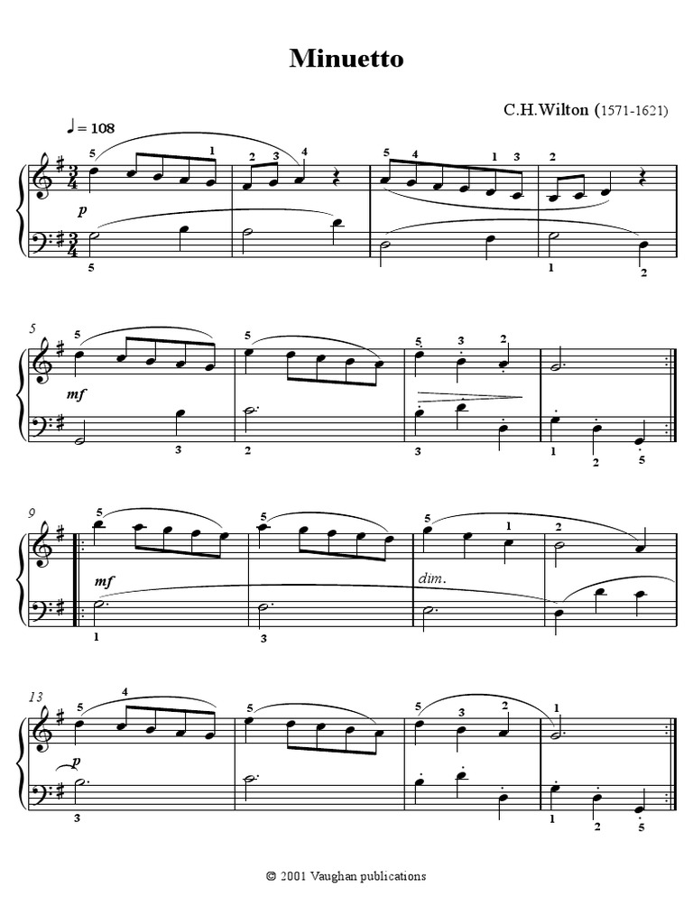 Minuetto: C.H.Wilton ( | PDF