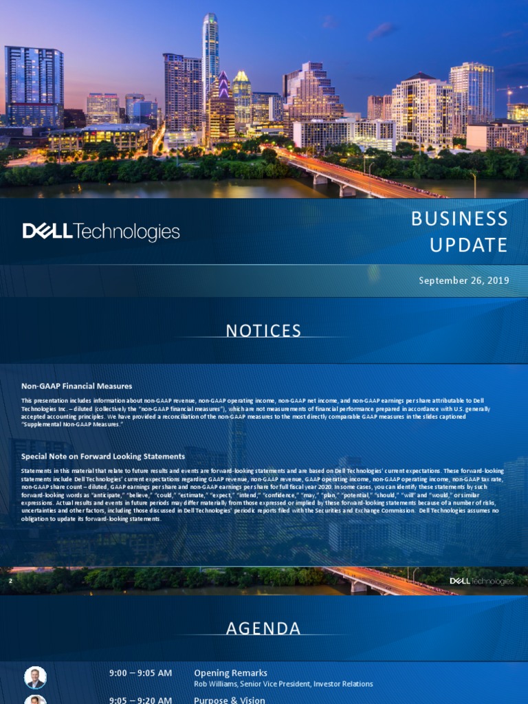 Business Update 2019 Presentation | PDF | Dell | Cloud Computing