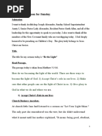 Lighthouse Handout 1 | PDF | Religion & Spirituality