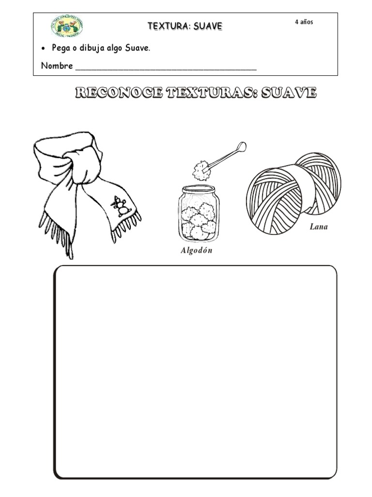 Actividades de Texturas para Niños | PDF