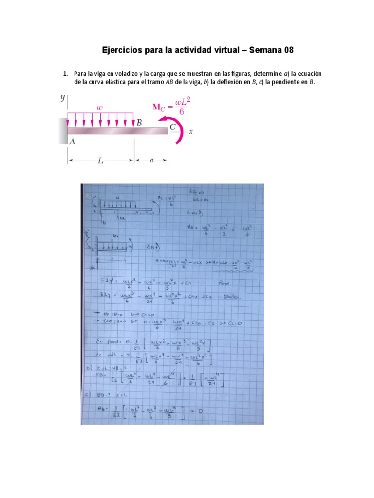 U8 - S8 - Ejercicios para Actividad Virtual | PDF