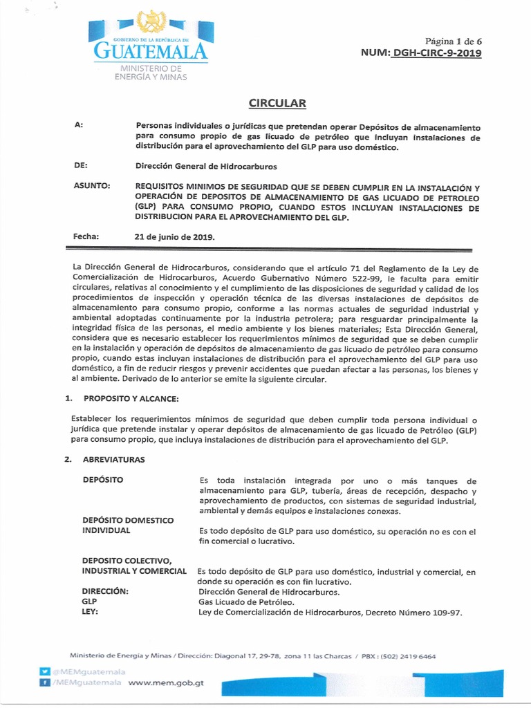 Circular DGH Circ 9 2019 | PDF