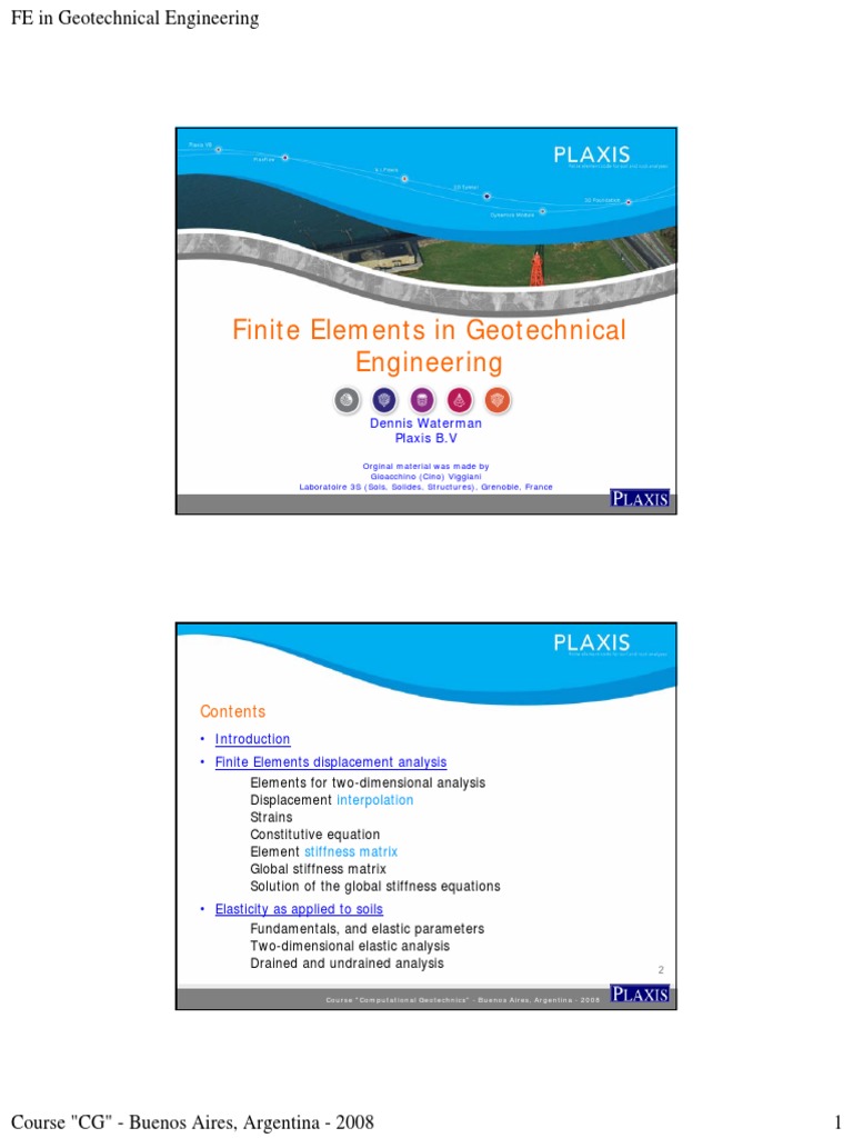 Finite Elements in Geotechnical Engineering | PDF | Finite Element ...
