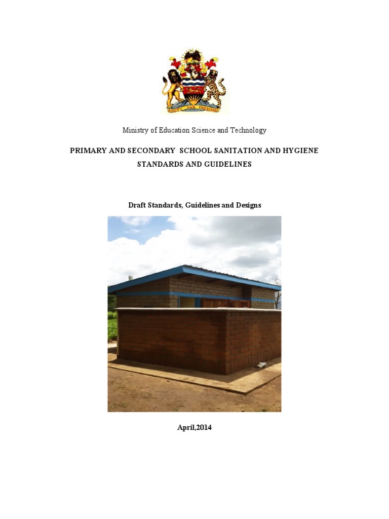 Draft Final School Sanitation Standrads and Guidelines | PDF | Toilet ...