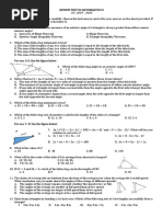 Math Assessment for Grade 8 Students | PDF | Factorization | Equations