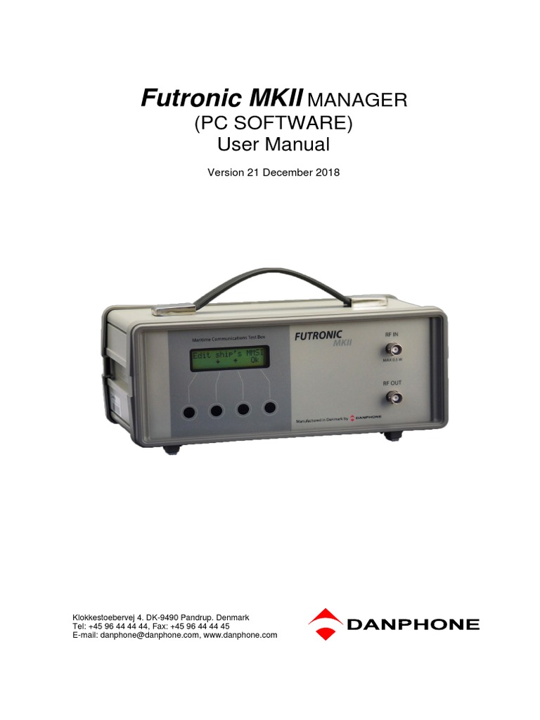 Futronic MKII: Manager (PC Software) User Manual | PDF | Digital Technology | Computer Architecture
