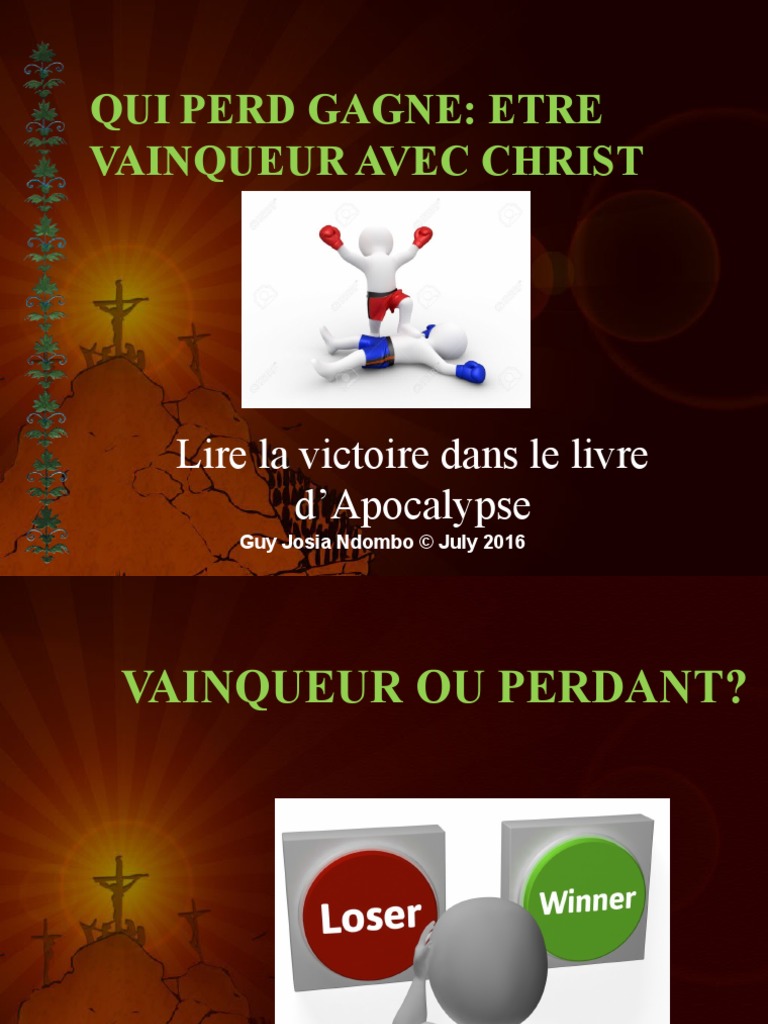 Qui Perd Gagne Pdf Théologie Jésus
