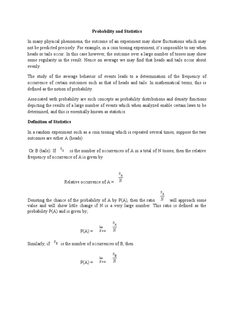 Understanding Probability and Statistics | PDF | Probability ...