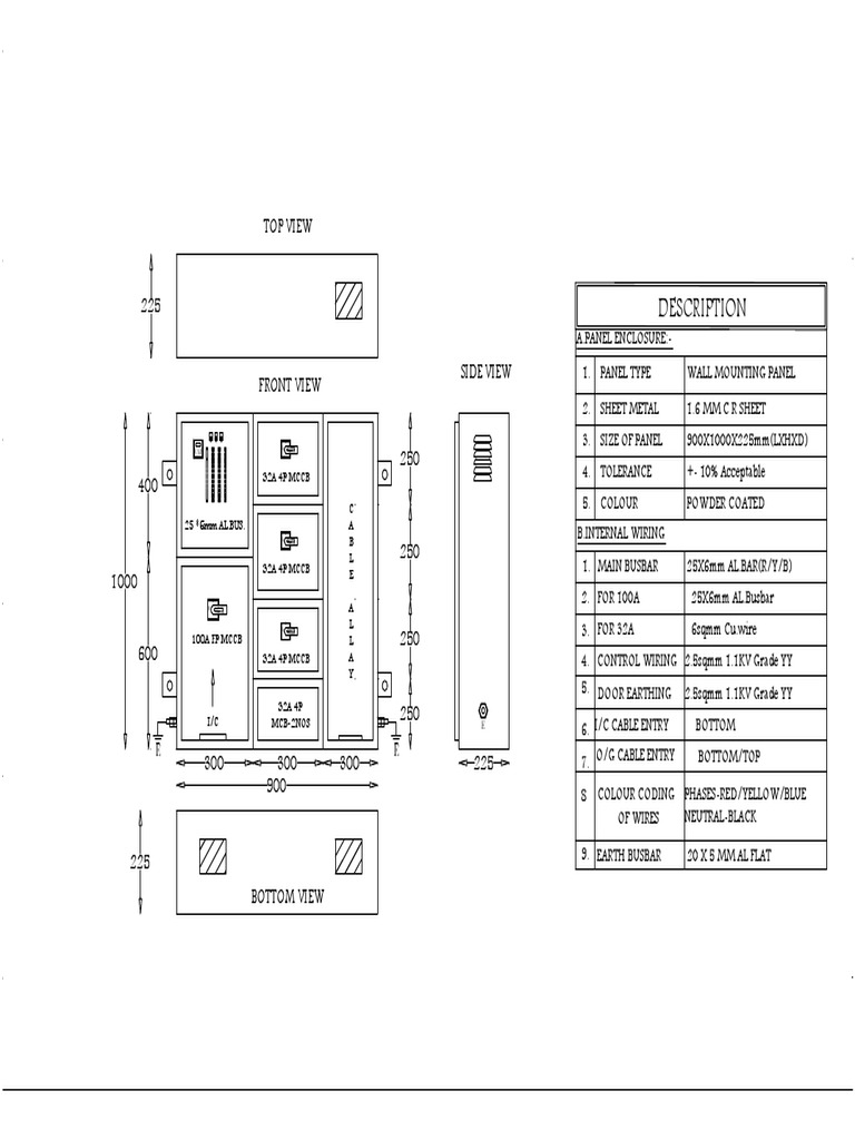 Main Panel-2 - 1set | PDF | Electrical Wiring | Electrical Components