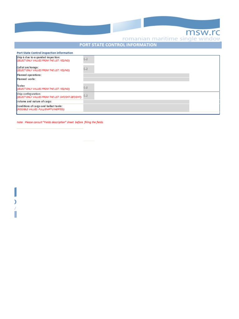Port State Control Inspection Information | PDF | Ships | Oil Tanker