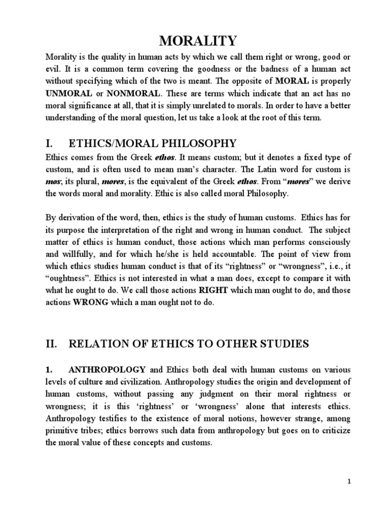 Ethics-Moral Philosophy | PDF | Conscience | Reason