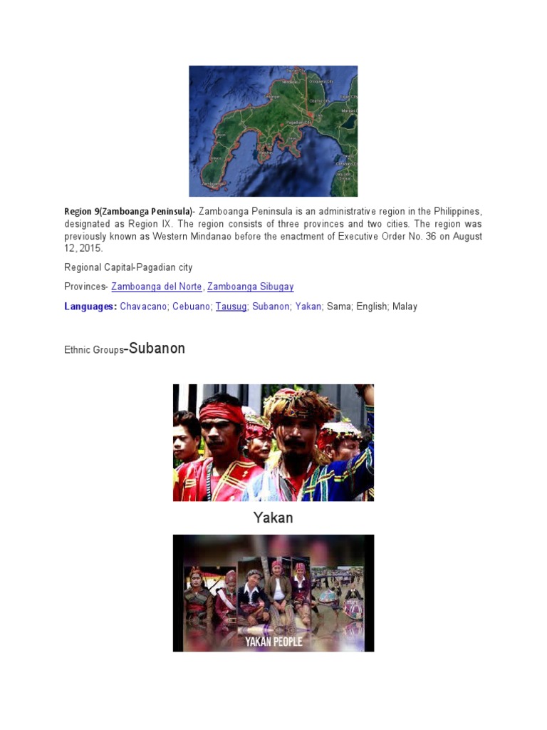 Subanon: Region 9 (Zamboanga Peninsula) | PDF