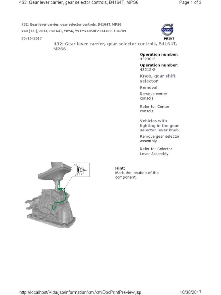Knob, Gear Shift Selector | PDF | Transportation Engineering | Vehicle ...