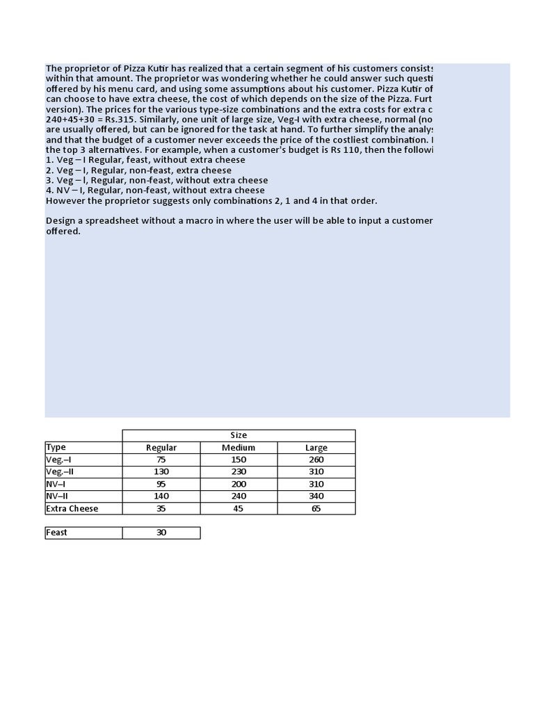 Order Support at Pizza Kutir | PDF | Microsoft Excel | Spreadsheet
