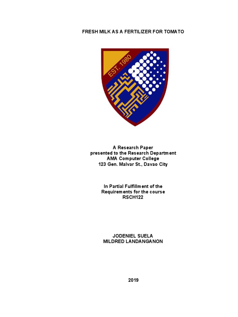Grade 12 STEM Research | PDF | Fertilizer | Tomato