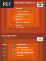 Hotel Standard Operating Procedures List | PDF | Deferral | Menu
