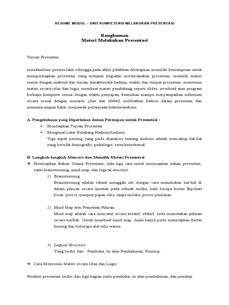 Resume Modul | PDF