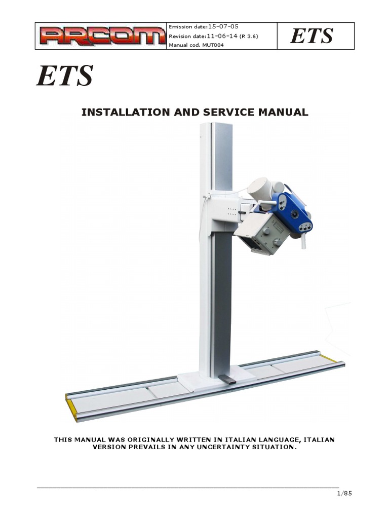 ETS Medical Device Installation Manual | PDF | Medical Device ...