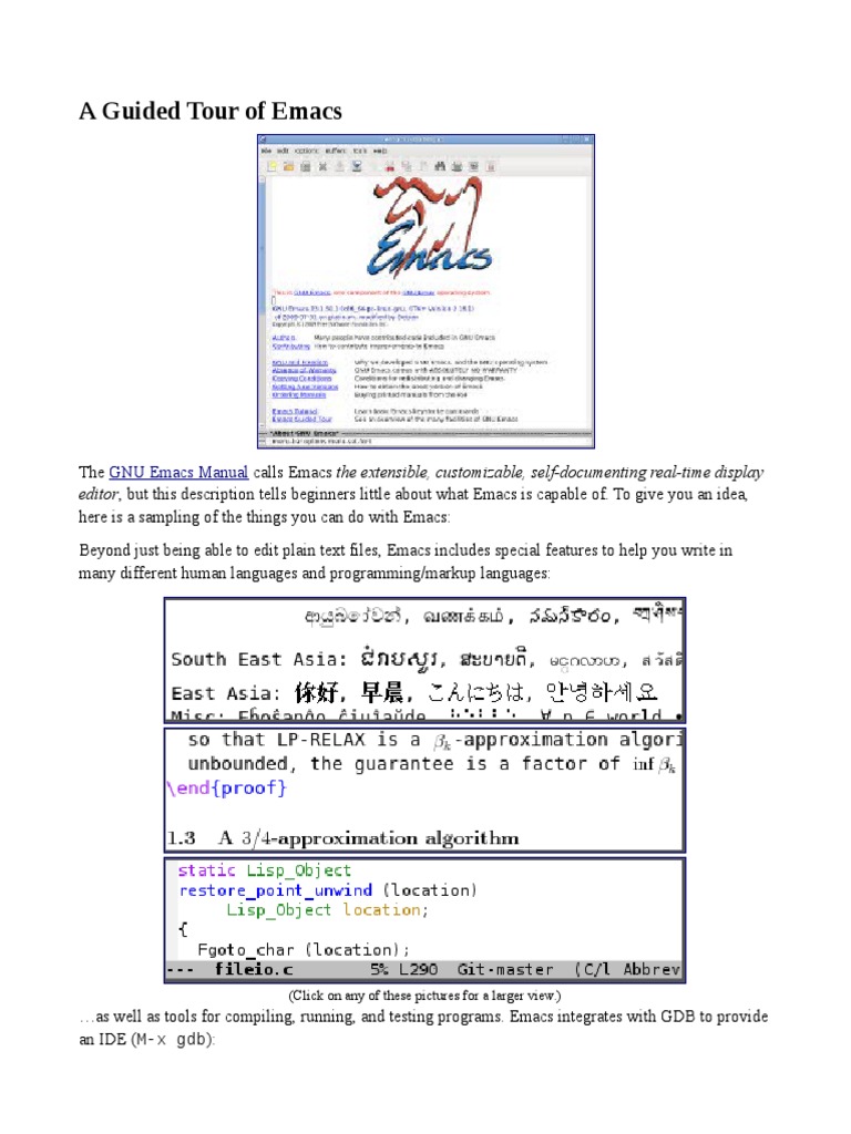 A Guided Tour of Emacs | PDF