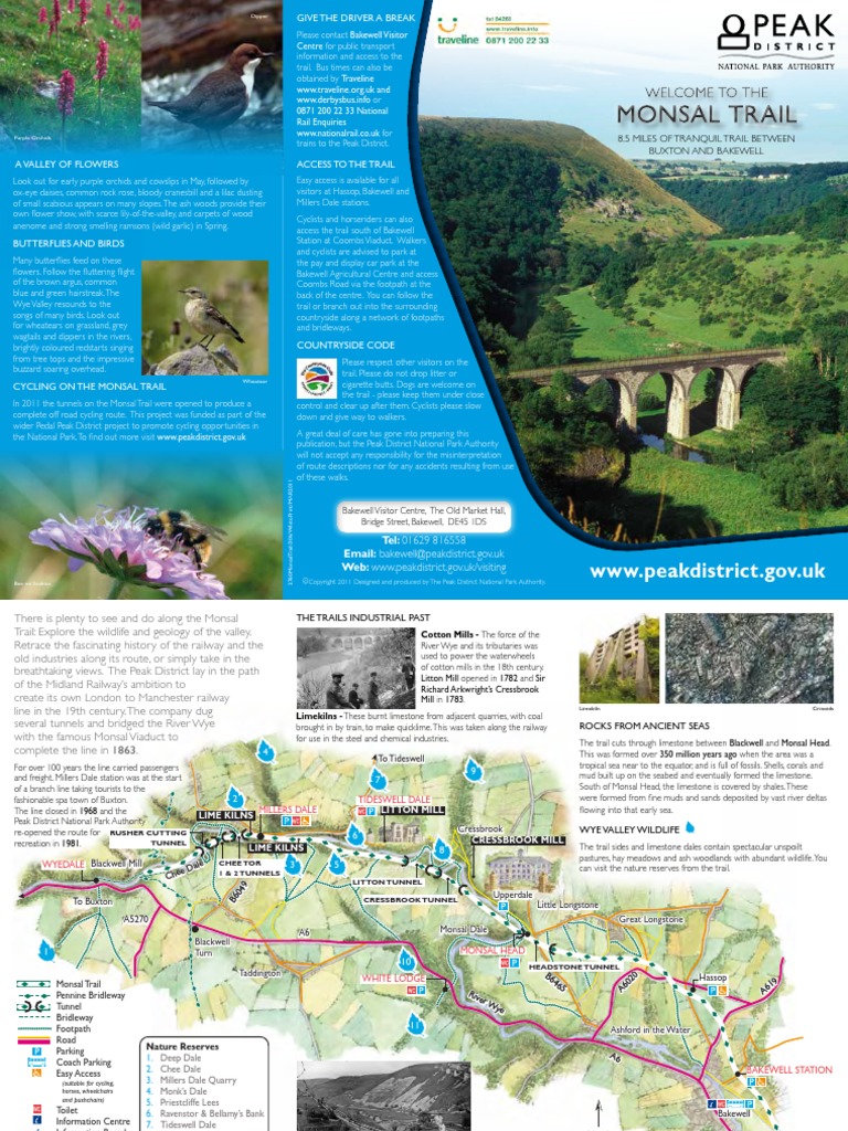 Monsal Trail Leaflet | PDF | Transport | Road Transport