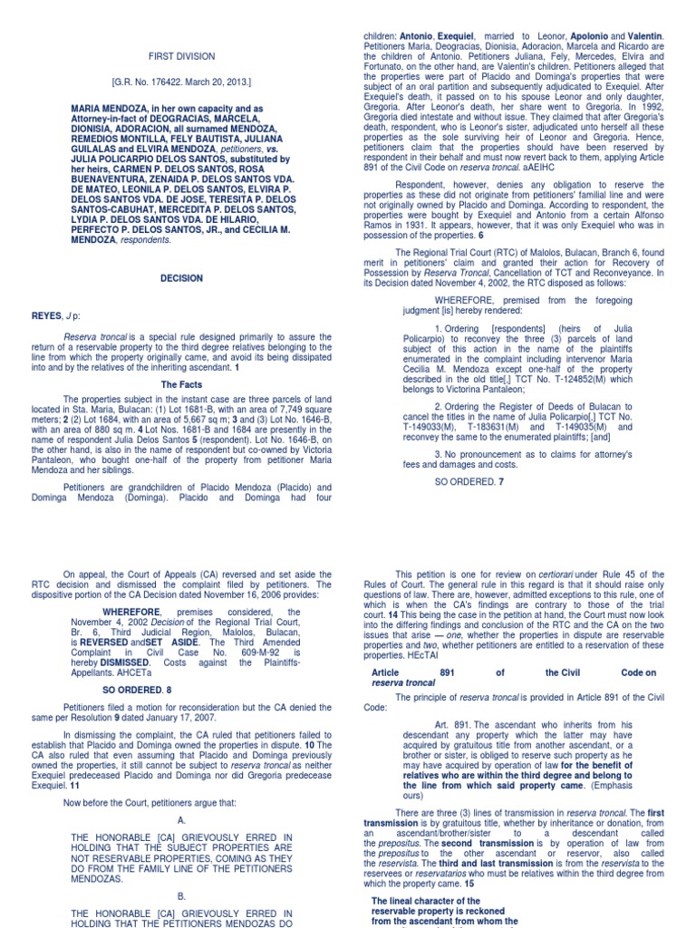 Petitioners Reserva Troncal | PDF | Complaint | Lawsuit