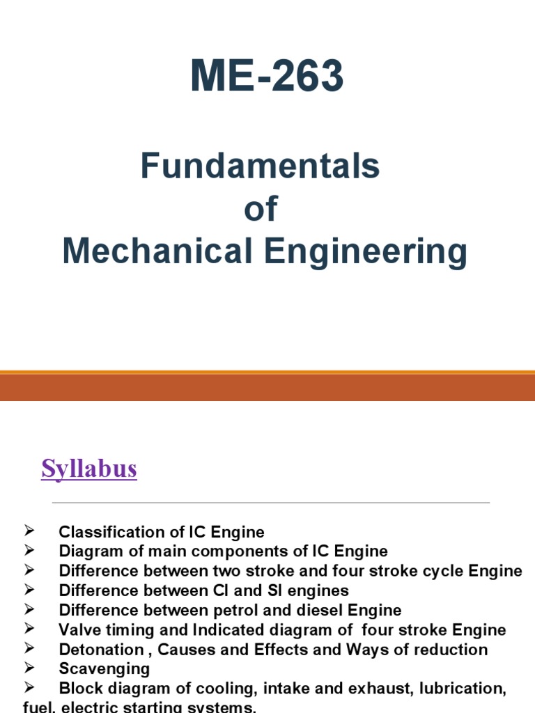 02.lecture - 02 - Intro To IC Engine | PDF | Internal Combustion Engine ...