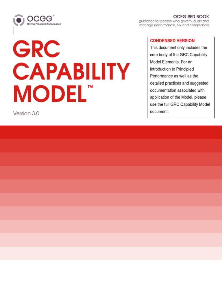 GRC Capability Model | PDF | Stakeholder (Corporate) | Risk