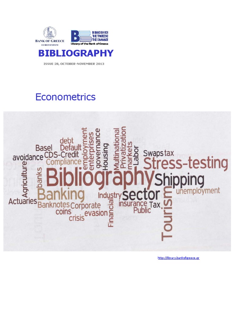 Econometrics English PDF | PDF | Bibliography | Econometrics