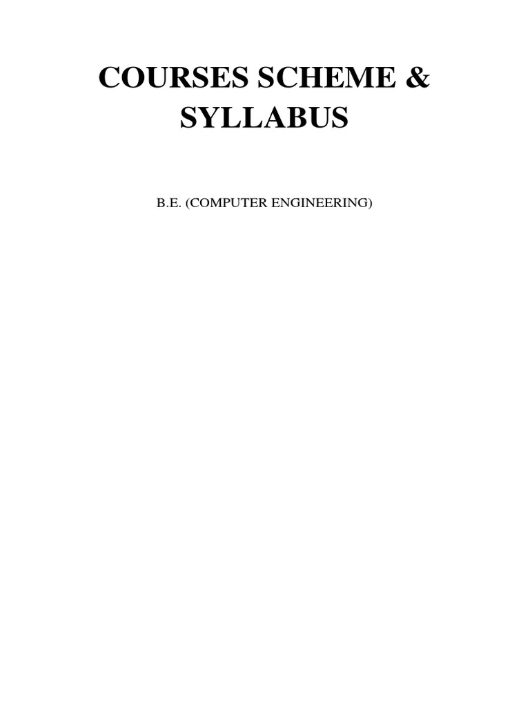 Computer Engineering Course Syllabus | PDF | Logic Gate | Electrical ...