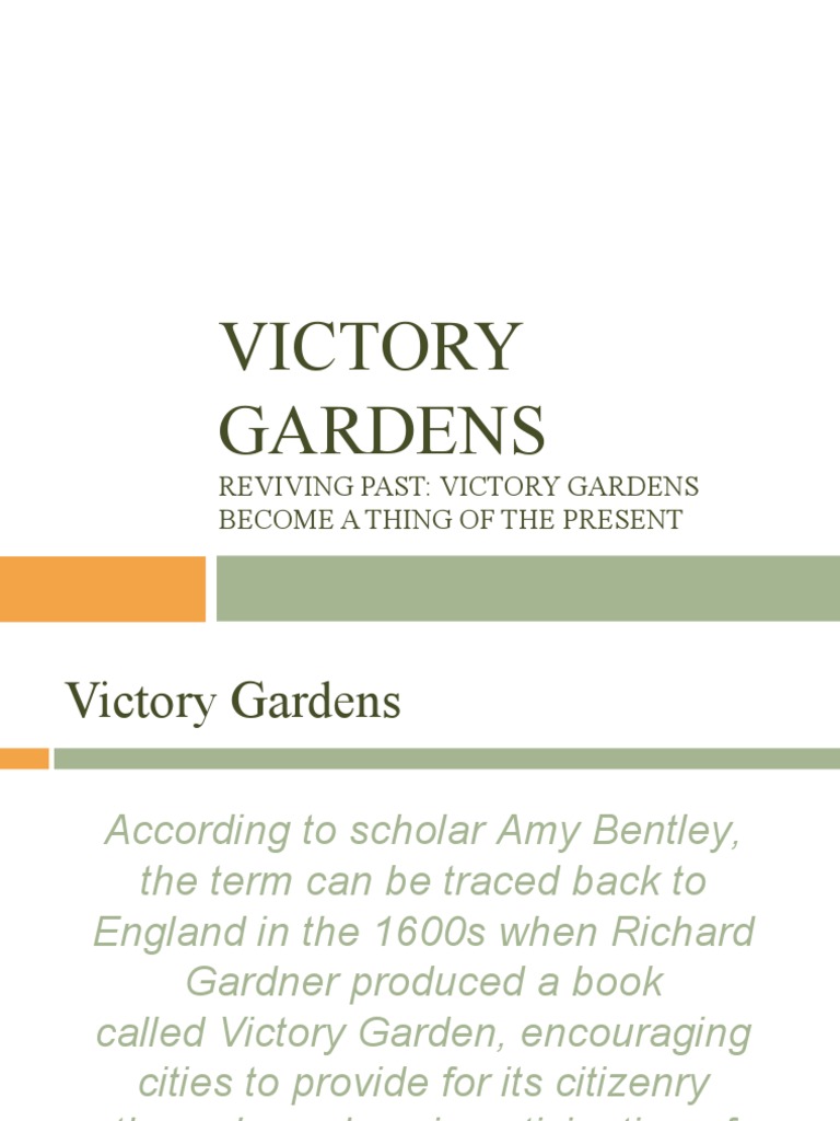 Victory Gardens: A Modern Revival | PDF | Foods | Nature