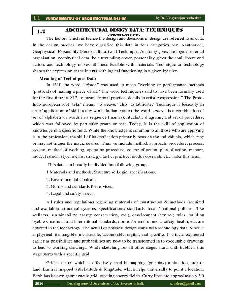 Architectural Design-7 Data-4 Technological PDF | PDF | Design | Stairs