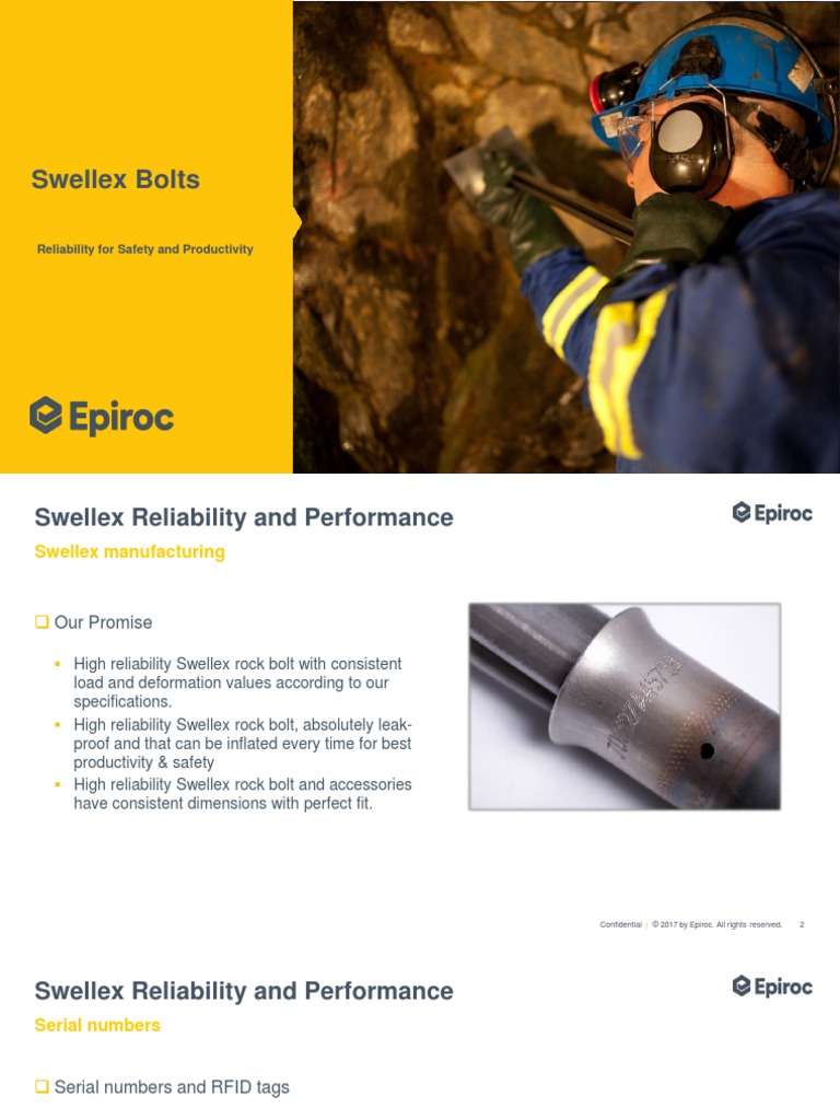 Swellex Bolt Reliability PDF | PDF | Ductility | Reliability Engineering